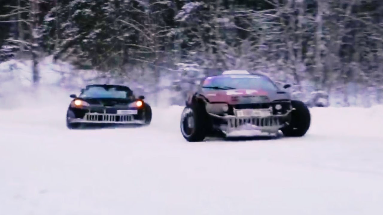 Amazing Snow Drifting 1 | Russian Snowbound Forest Roads | SUPRA vs ...