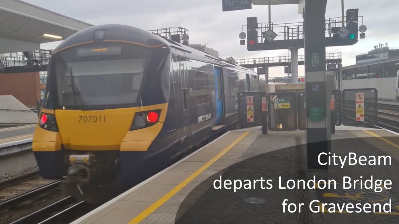 CityBeam departs London Bridge - YouTube