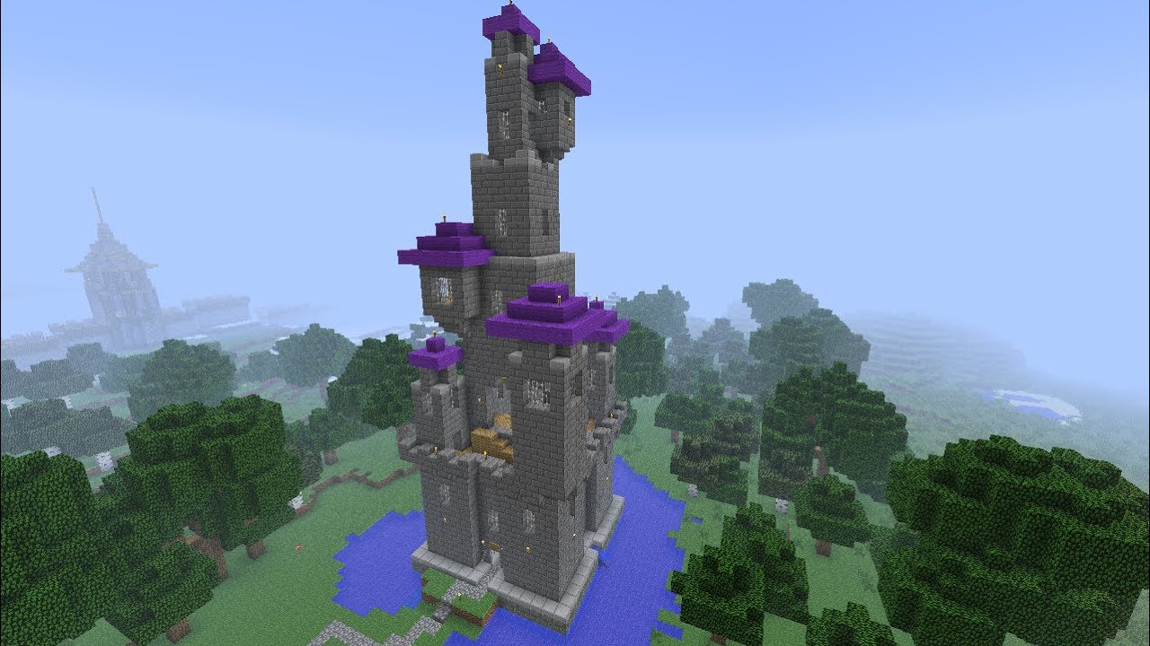 Minecraft: Medieval Tower Castle on a Lake [part 94 season 1] - YouTube