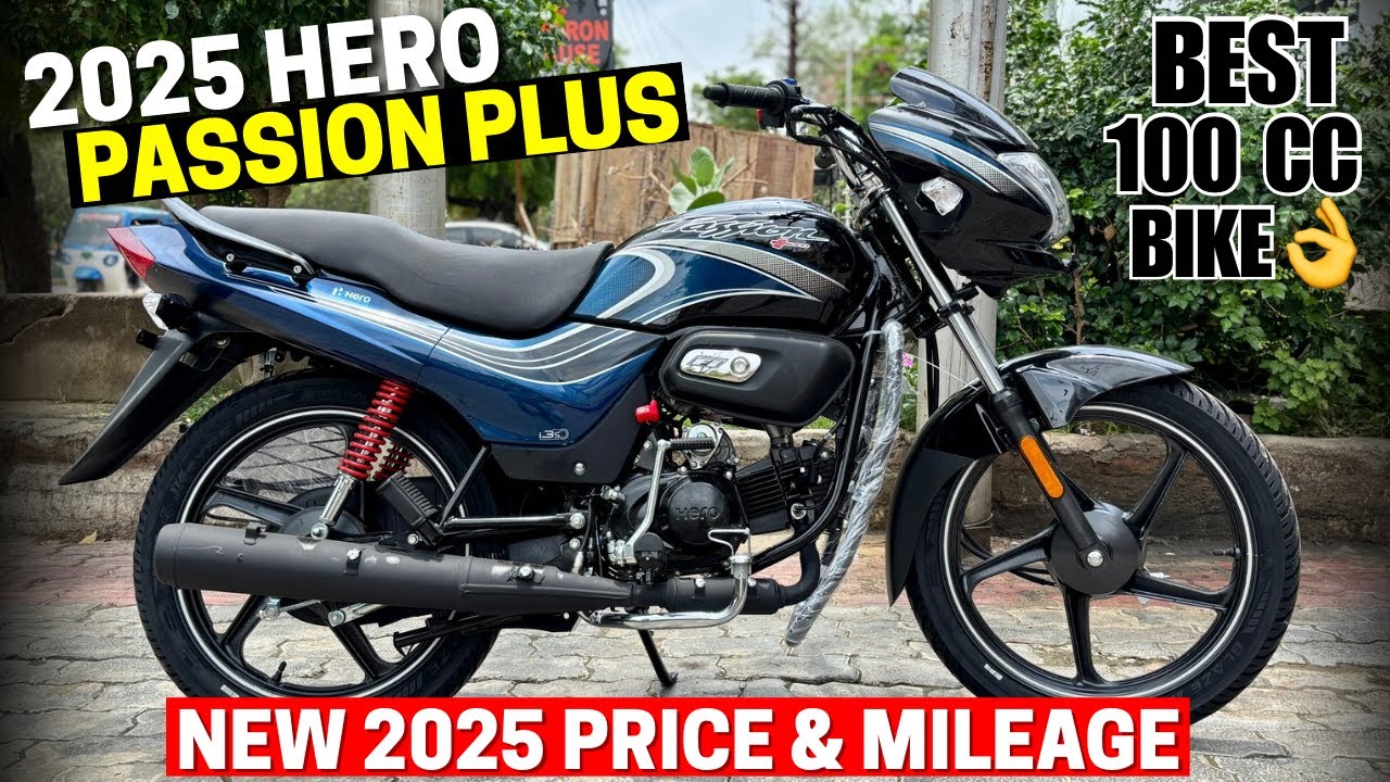 2025 Hero Passion Plus Blue Colour Full Review🥳| New Price,Mileage ...