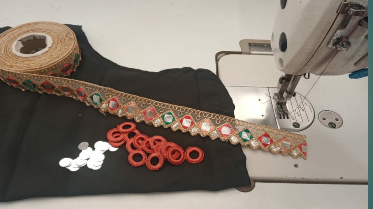 square ( चोरस ) Neck design with less and mirror | punjabi suit neck ...