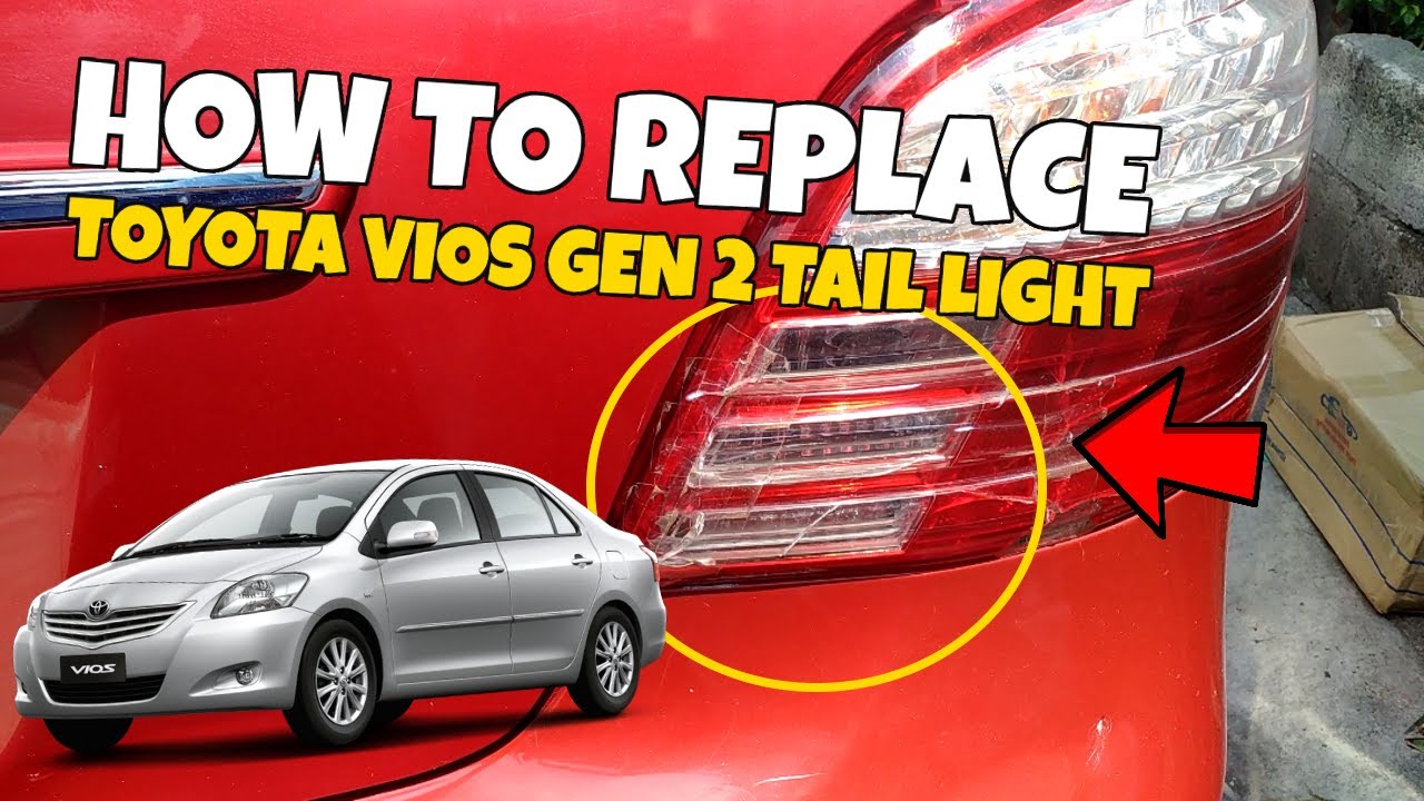 TOYOTA VIOS GEN 2 DiY How to Replace Tail Light | VIOS BATMAN TAIL ...