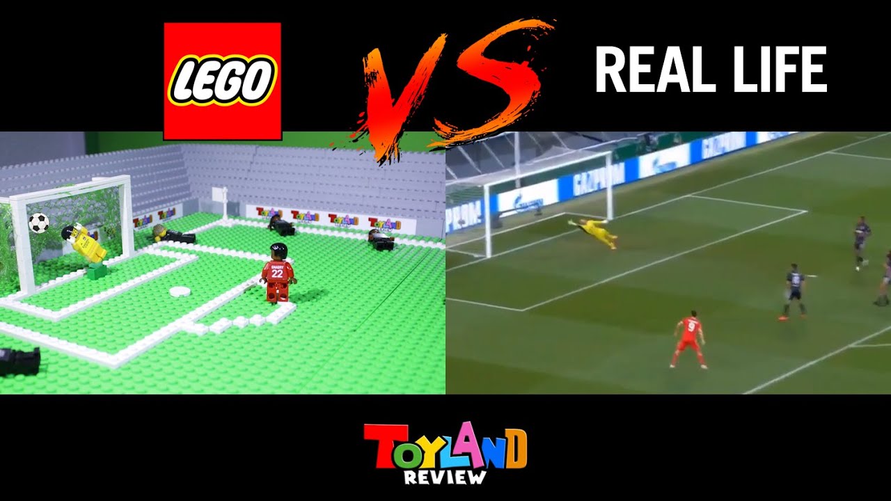 Lego Vs Real Life FOOTBALL - YouTube