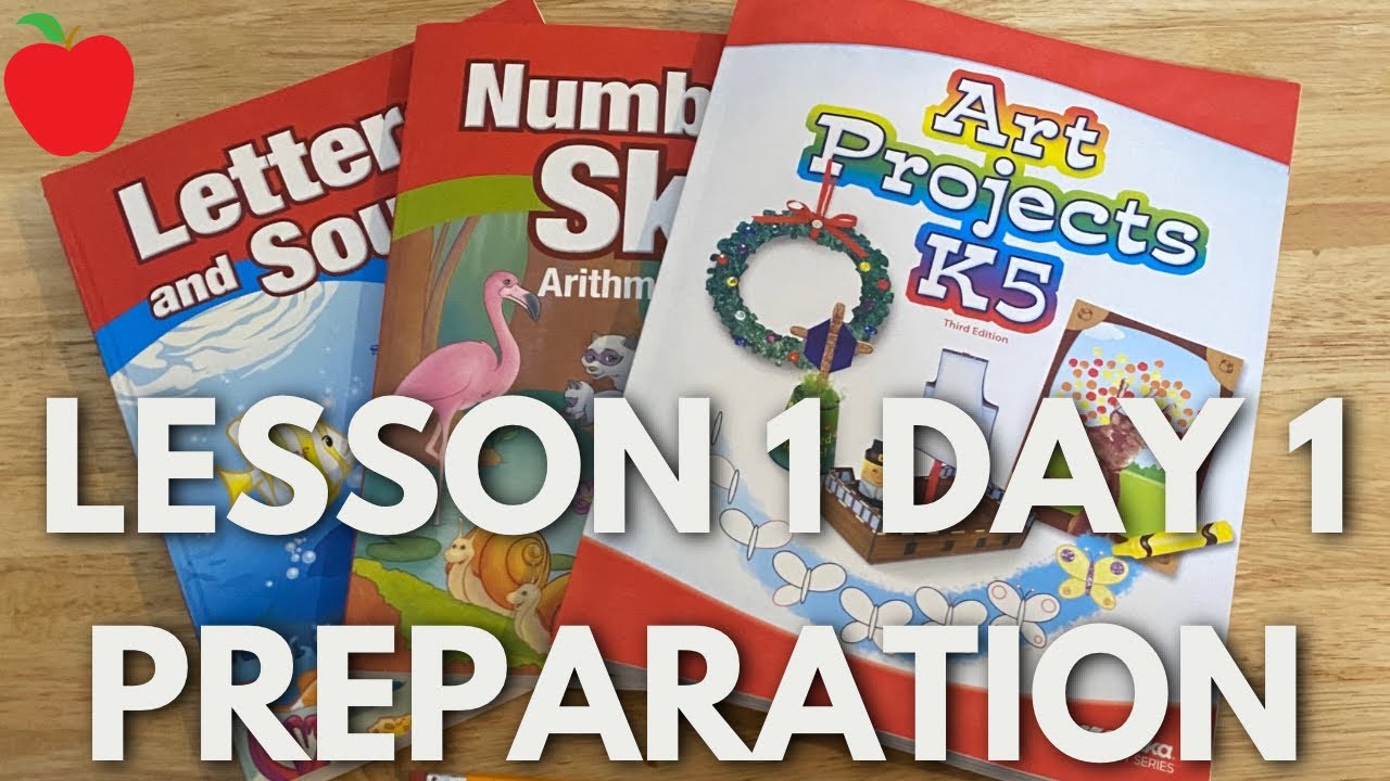 Abeka Lesson 1 Day 1: Preparation | How to prepare for Abeka ...