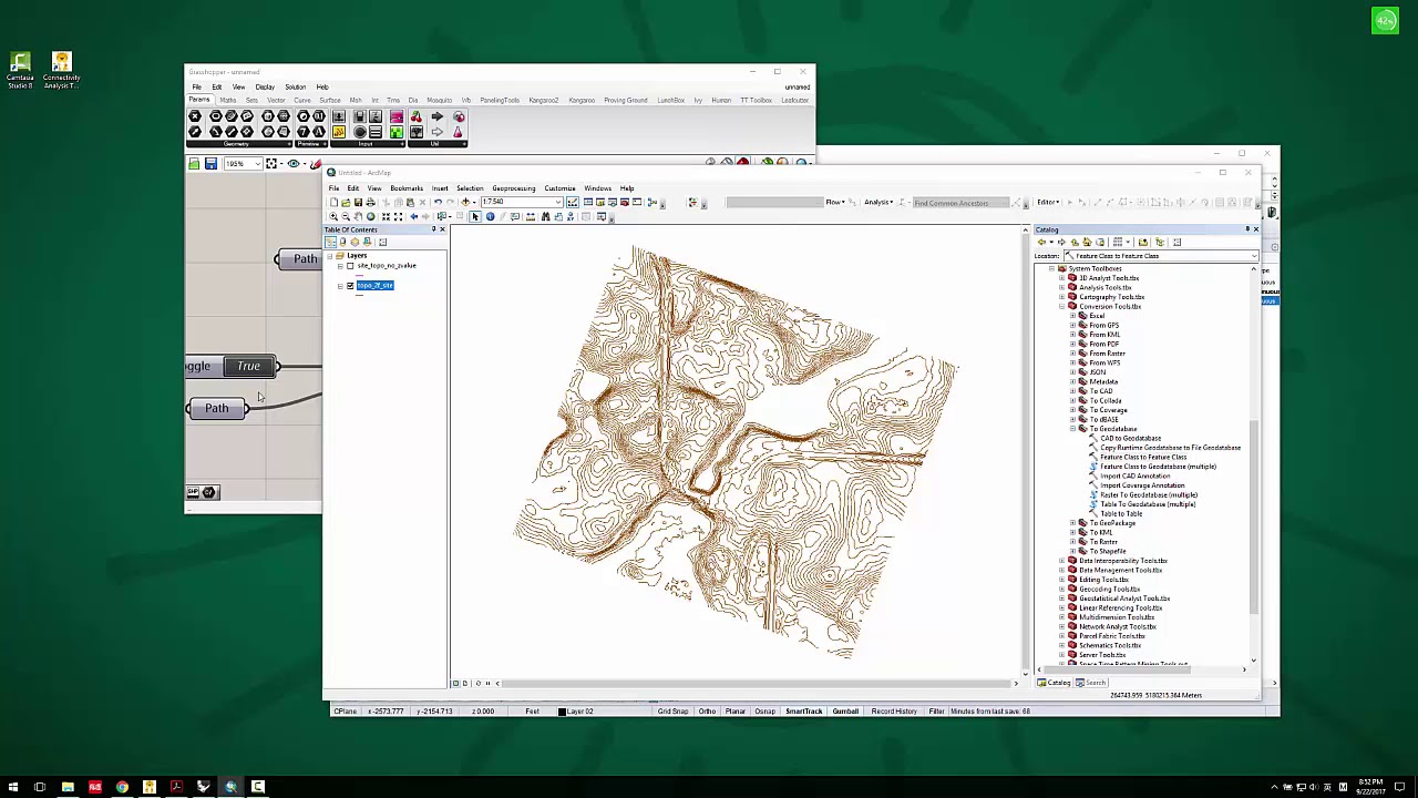 GIS to gh2: import shapefile to gh without z value - YouTube