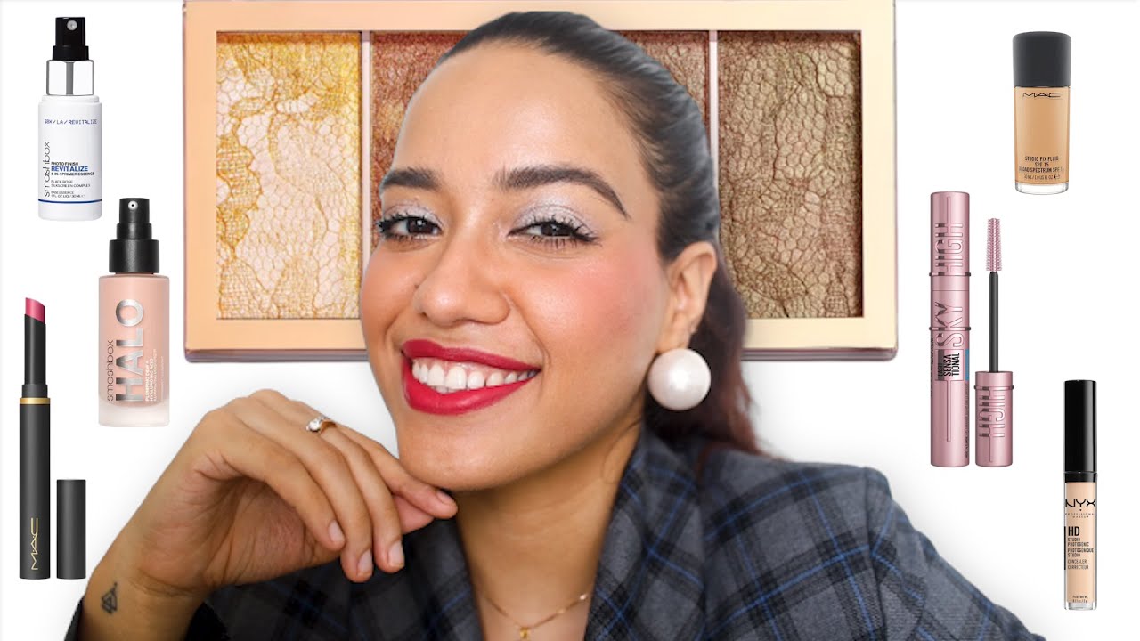 Silver eye makeup on Indian skin tone | Debasree Banerjee - YouTube