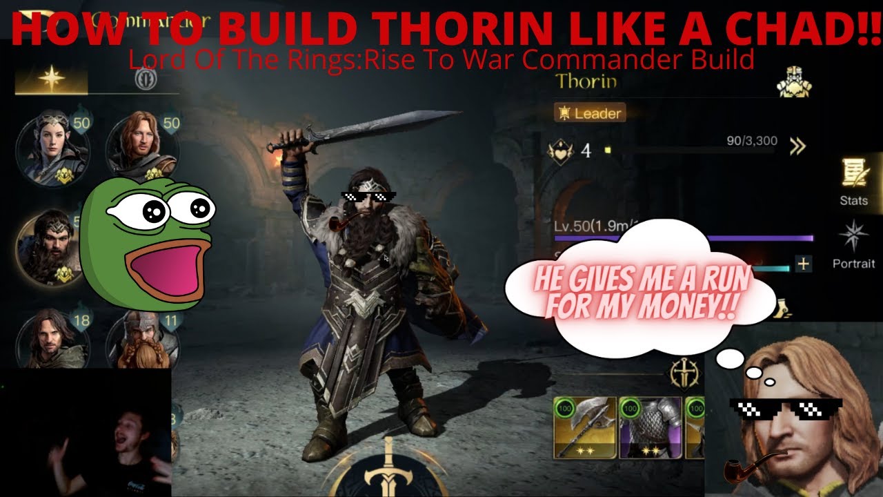 HOW TO BUILD THORIN LIKE AN ABSOLUTE CHAD!!Lord Of The Rings:Rise To ...