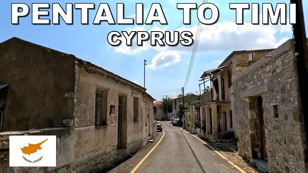 DRIVING from PENTALIA VILLAGE to TIMI VILLAGE in CYPRUS 4K (60fps ...