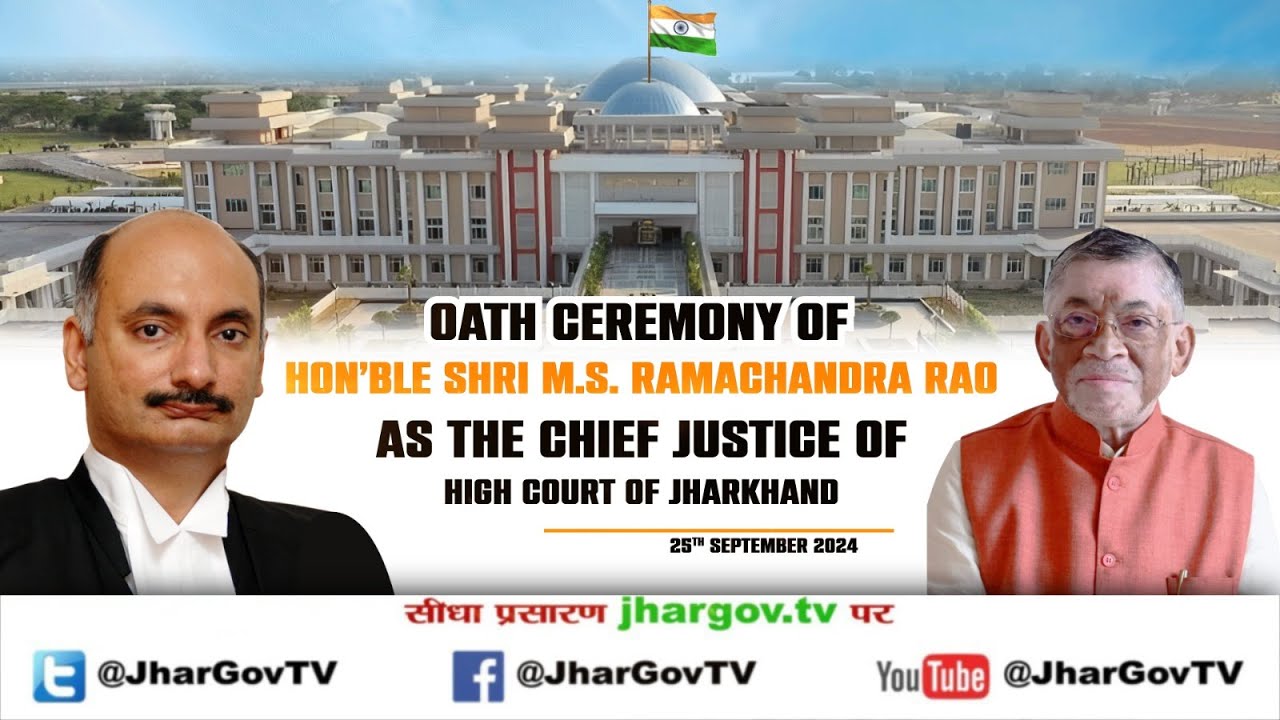 Oath Ceremony of Hon'ble Shri M.S. Ramachandra Rao as the Chief Justice ...
