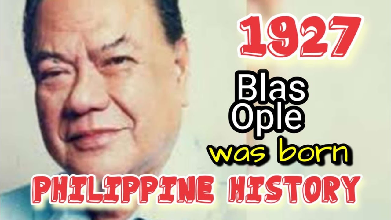 1927 Blas Ople a Filipino journalist and politician was born in Hagonoy ...