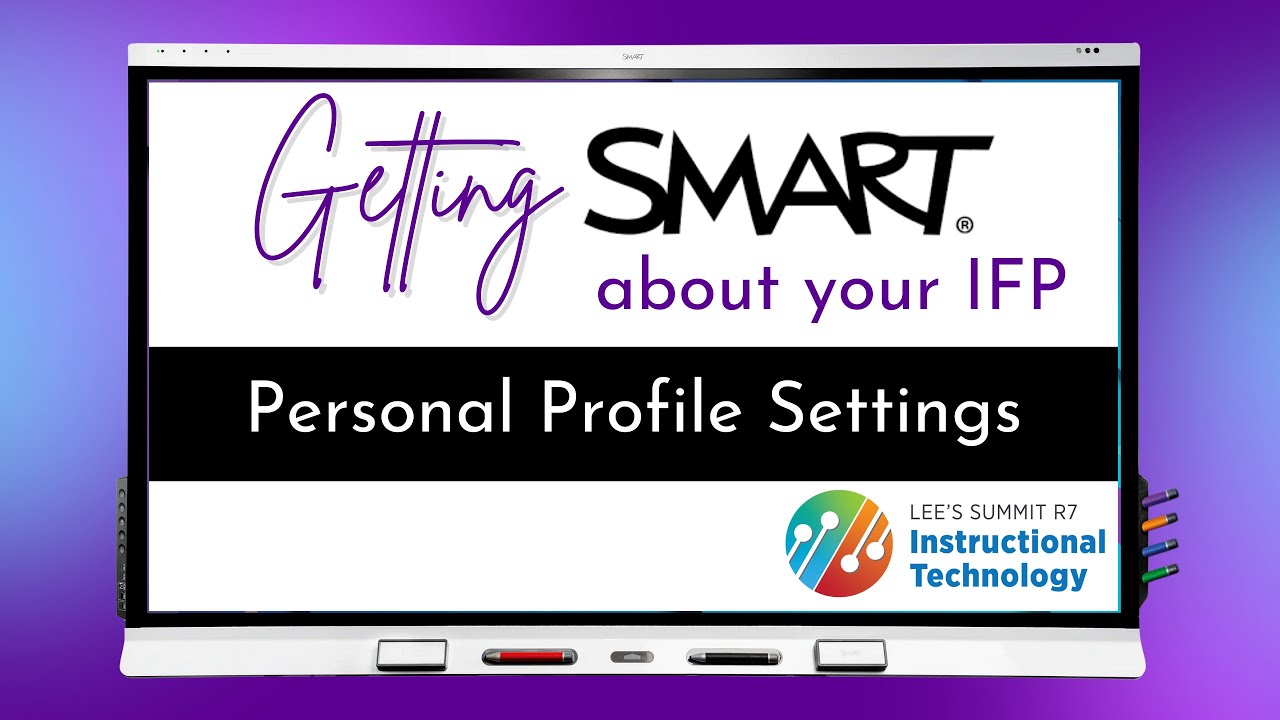 SMART IFP | Personal Settings - YouTube