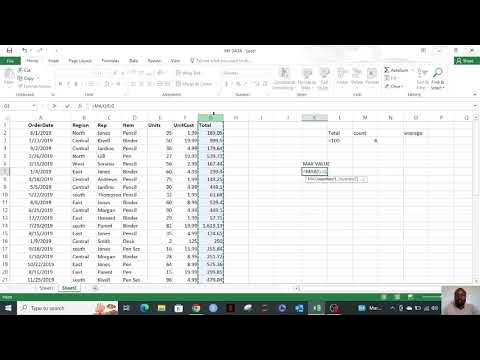HOW TO USE THE MAX FUNCTION IN EXCEL - YouTube