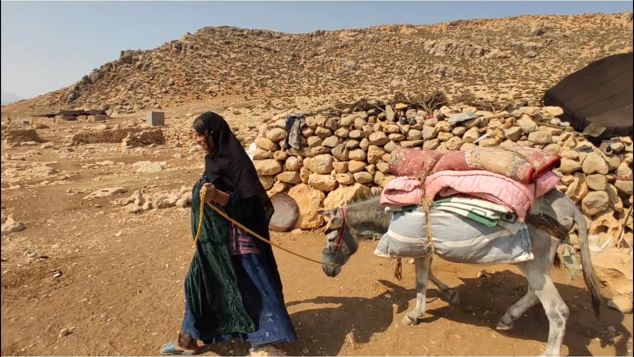 How nomads wash the clothes? Nomadic lifestyle in Iran - YouTube
