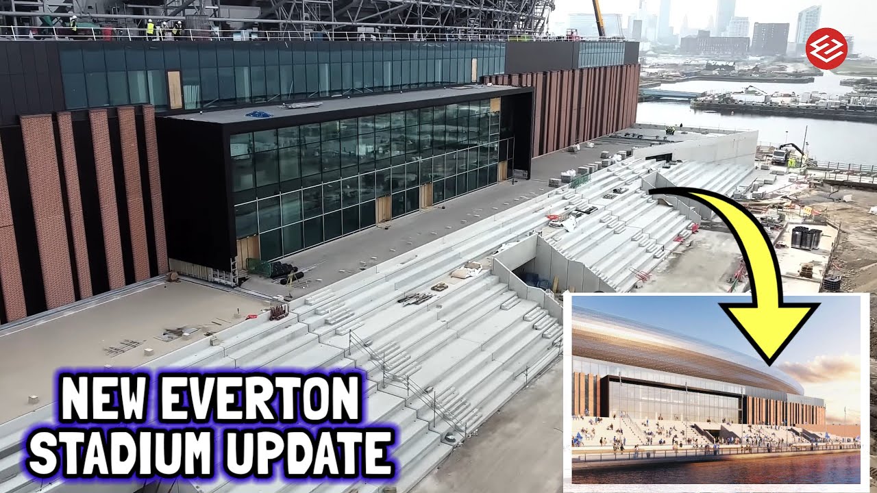 ABSOLUTELY BEAUTY! New Everton Stadium Construction Update! Western ...