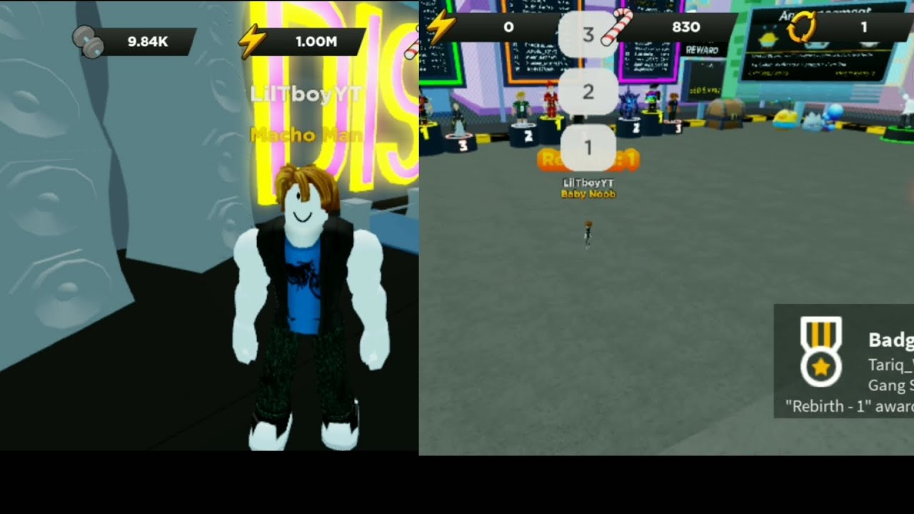 I finally got 1 rebirth on Roblox [Strongman Simulator] - YouTube