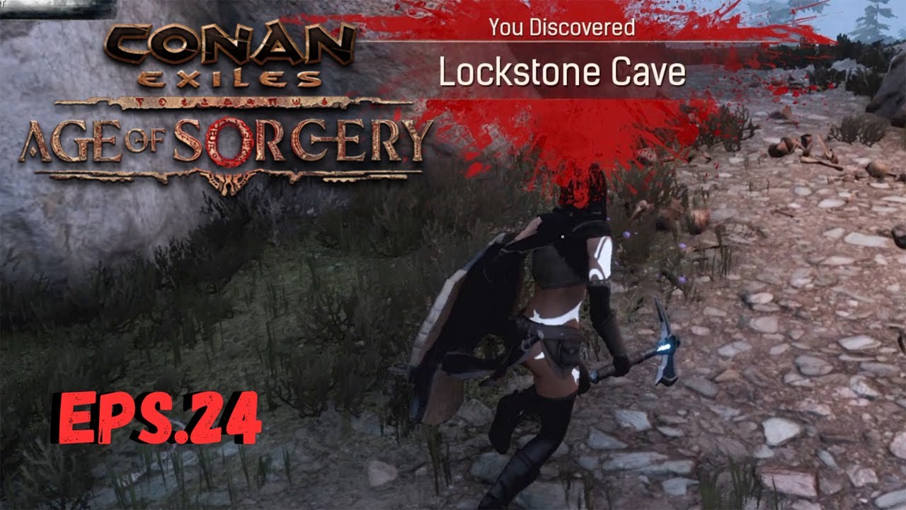 CONAN EXILES - Eps.24 Lockstone Cave - YouTube