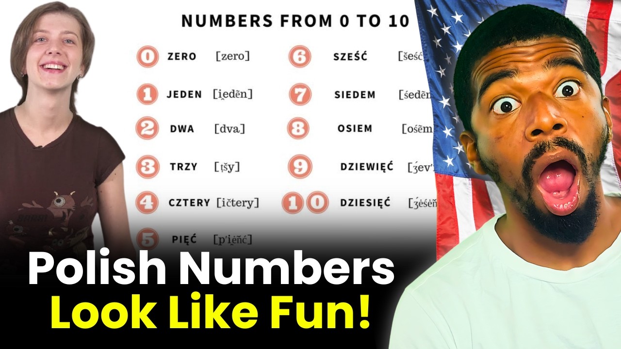 Learning Polish Numbers 1-10 in 3 Mins | American Reacts - YouTube