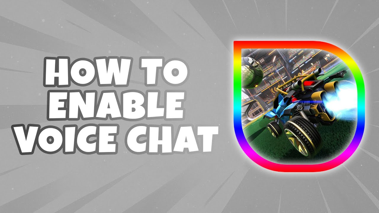 How To Enable Voice Chat In Rocket League (Easiest Way) - YouTube