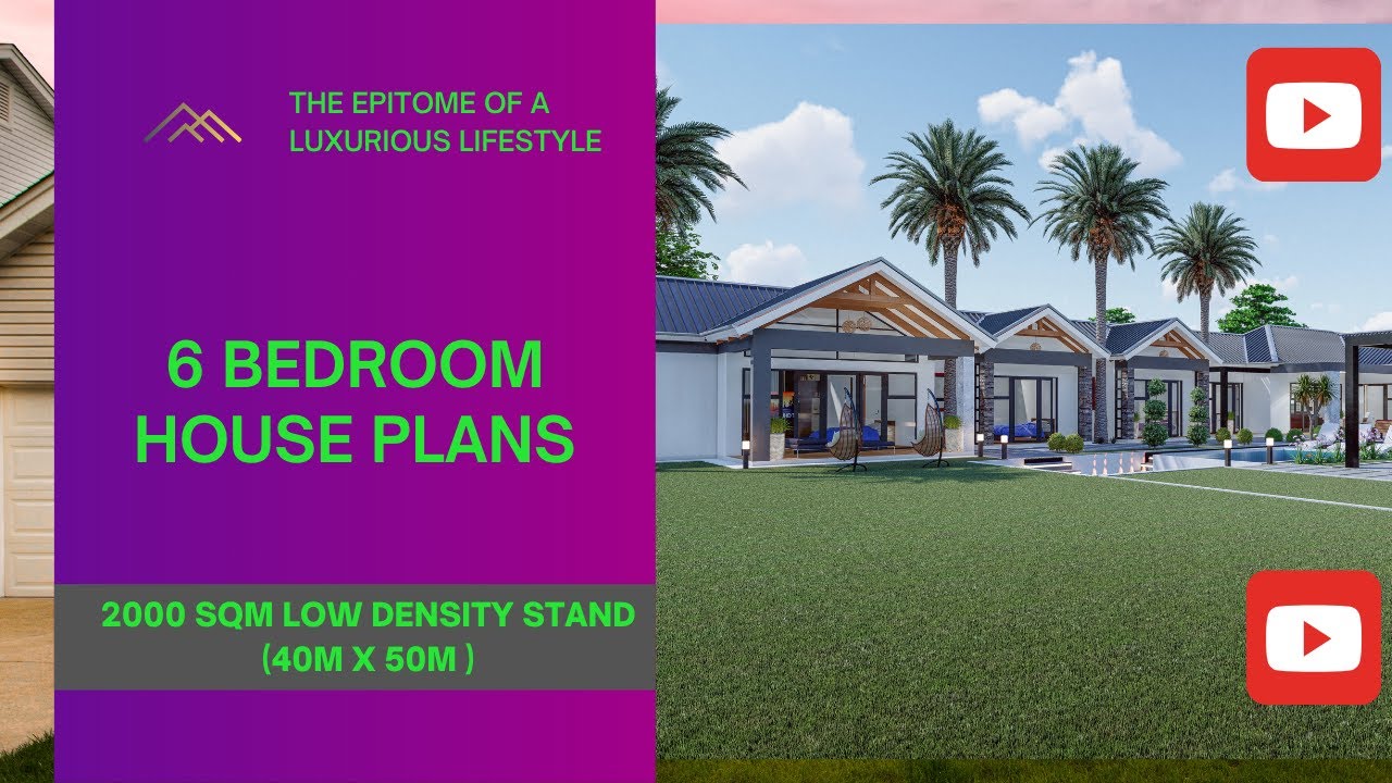 Luxury Single Storey Modern House Design: Luxury 6 Bedroom design with ...
