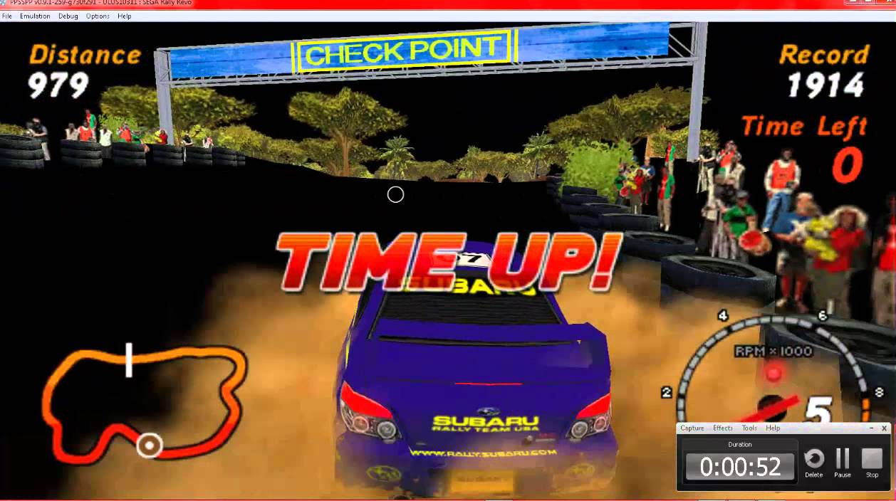 sega rally 3 revolution psp ppsspp 0.9.1 - YouTube
