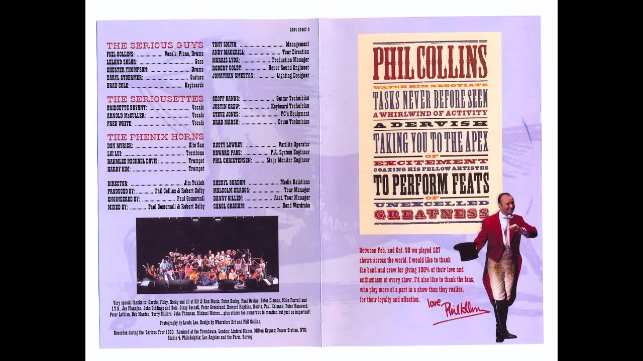 Phil Collins Serious Hits... Live! Berlin 1990 4K Part 2 - YouTube