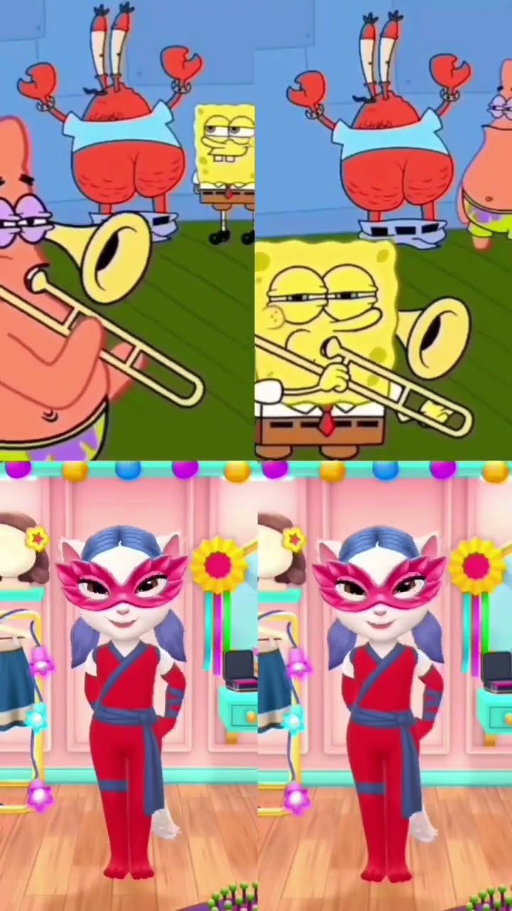 Angela ⚡ Spongebob ⚡ Patrick ⚡ mr. crab #myangela #spongebobsquarepants ...
