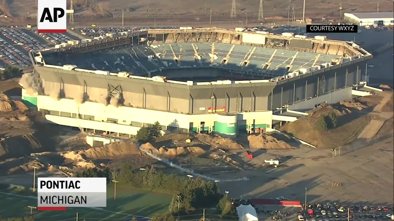 Pontiac Silverdome Demolition: Epic Implosion fail - YouTube