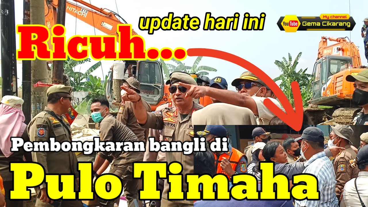 Pulo timaha memanas‼️ ricuh pembongkaran bangli hari ini #beritaviral # ...