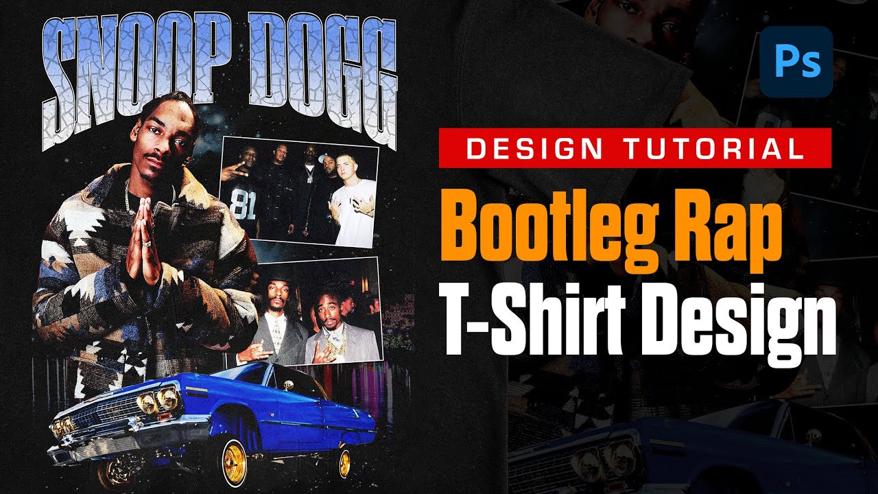 How to Design A Bootleg Rap T-Shirt (Photoshop Tutorial) - 2025 - YouTube