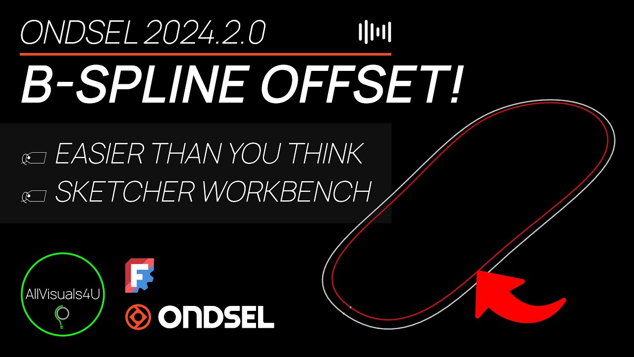 ⏱ TIMELAPSE ⚡ Ondsel Tutorial - FreeCAD B Spline - FreeCAD Sketcher ...