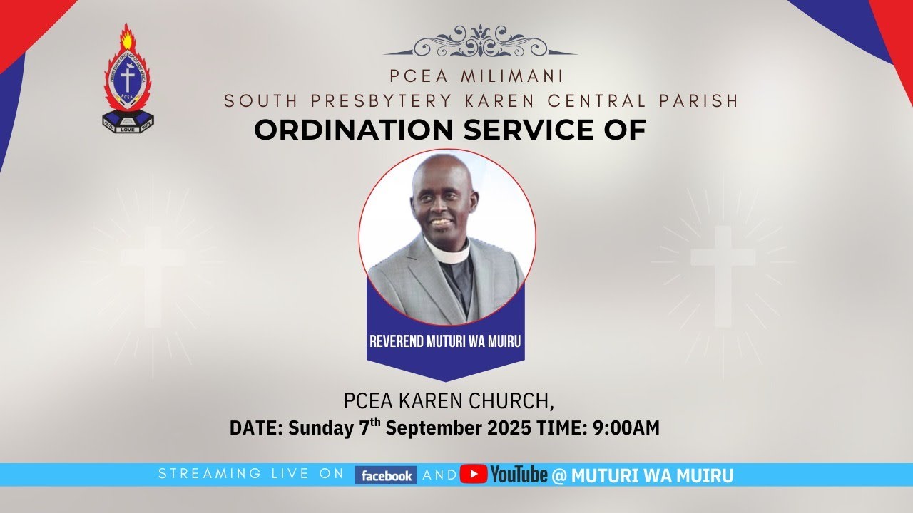 Rev Muturi Muiru Ordination Service - YouTube
