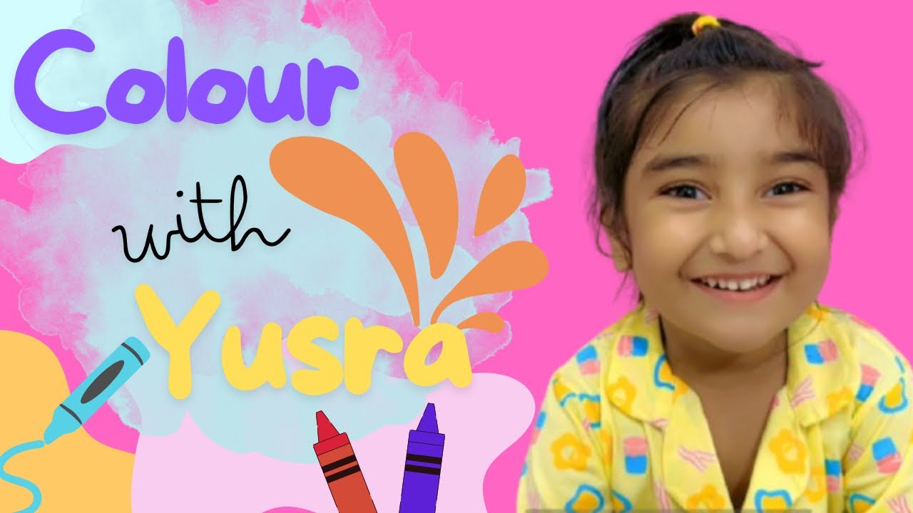 Colour with Yusra | crayons time | How to colour in book - YouTube