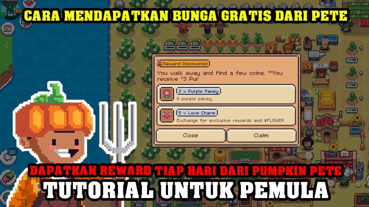 CARA MENDAPATKAN BUNGA GRATIS DARI PETE DI GAME SUNFLOWER LAND #62 ...