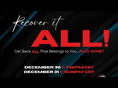 Recover It ALL! (Night 1 of 2): "BREAKTHROUGH!" - YouTube