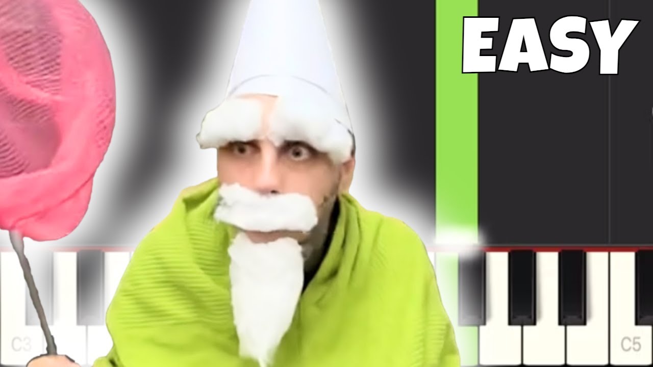 Green Gnome Wizard Meme - EASY Piano Tutorial - YouTube