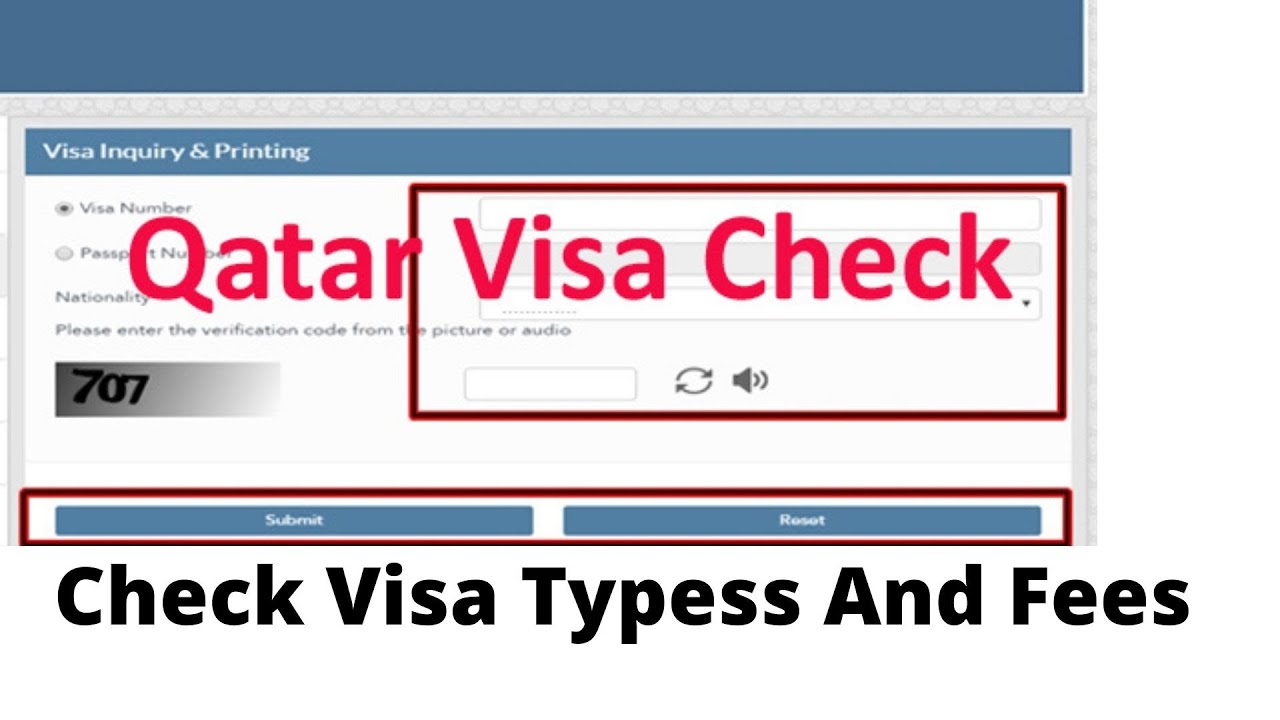 How to Check Qatar Visa Application Status Online | Check Qatar Visa ...