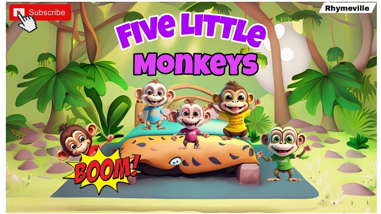 Five Little Monkeys Jumping On The Bed | Doctor say! No more jumping on ...