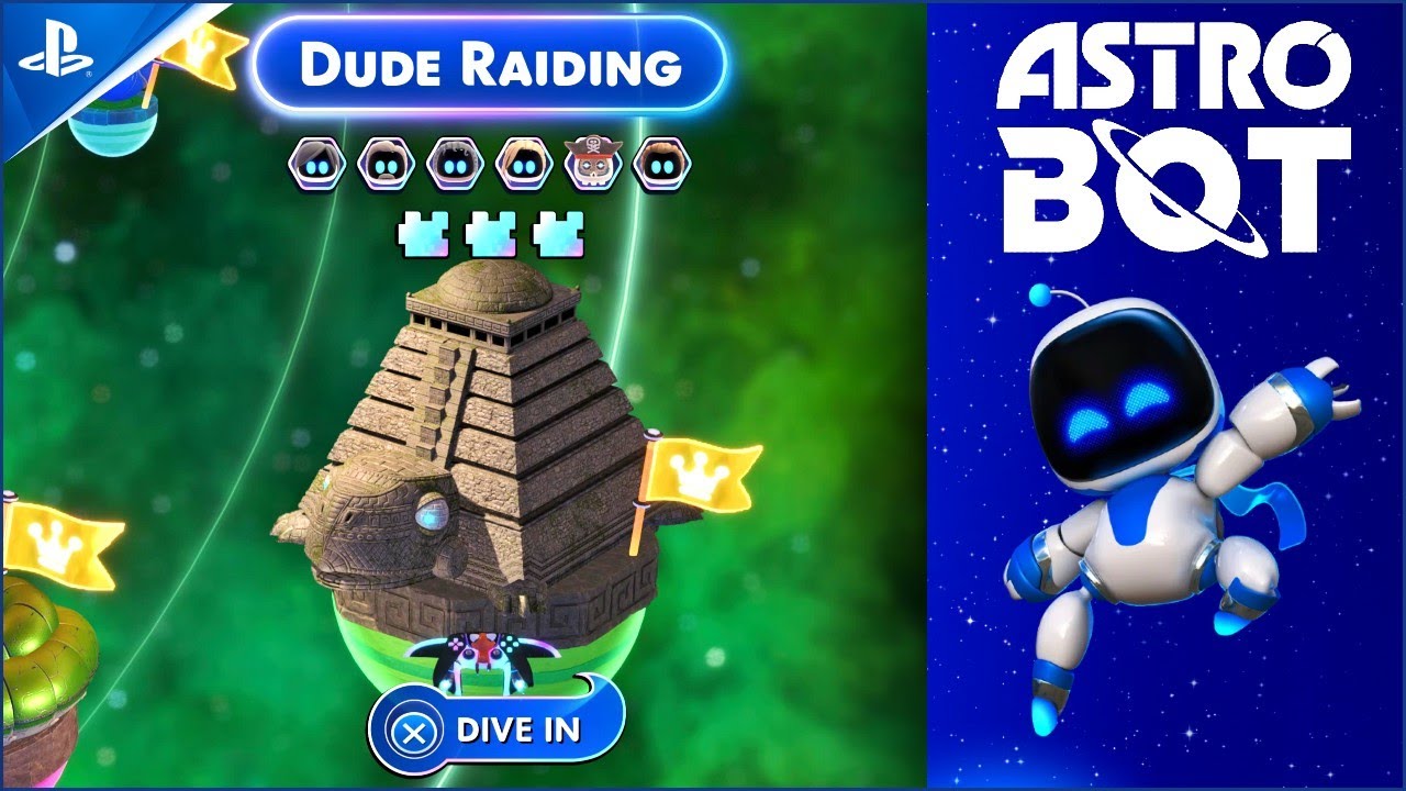 Astro Bot Dude Raiding: All Bots, Puzzles, Golden Eggs. Astro Bot ...