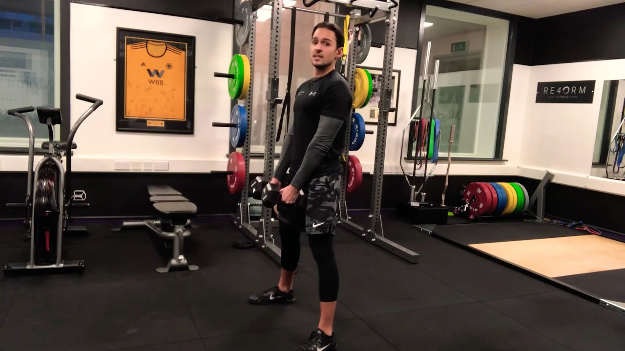 Deadlift, Curl & Press (combined movement) - YouTube