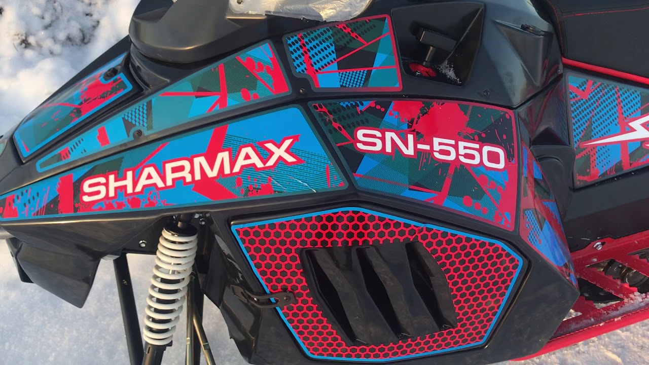 Снегоход sharmax SN-550 PRO - YouTube