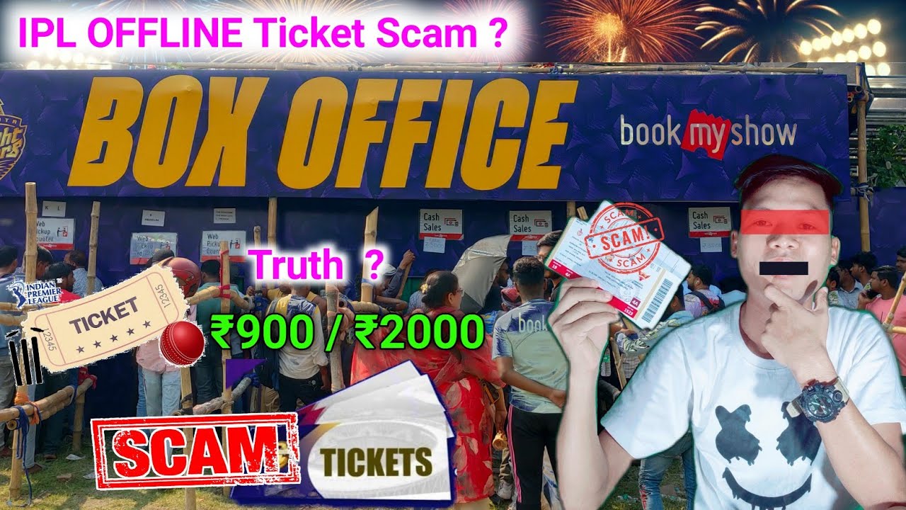 Scam IPL Tickets 900💀 | Kkr vs rcb 2025 tickets booking offline | Eden ...