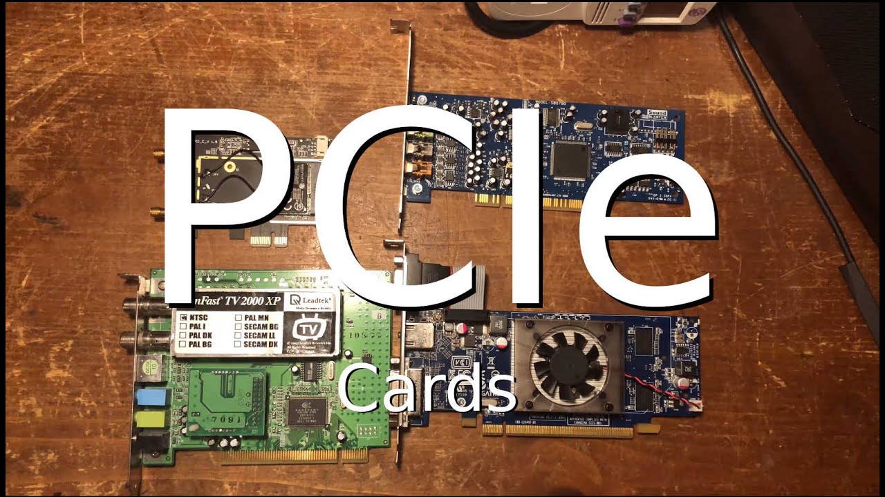All of the different kinds of PCI-e cards. (Most of them at least ...