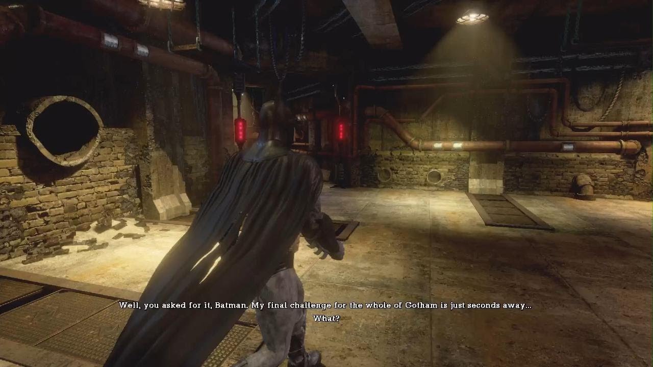 Batman Arkham Asylum - Riddler Gets Arrested - YouTube