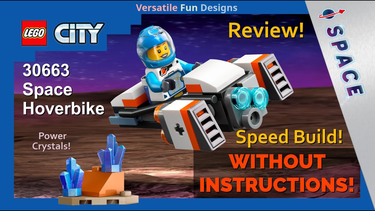LEGO City Space Hoverbike 30663 polybag - Review and Speed Build ...