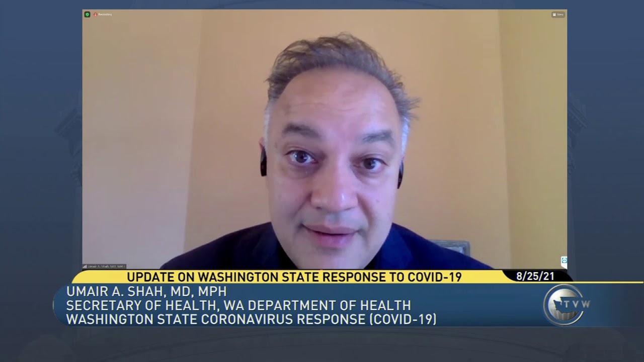 Washington Department of Health COVID Briefing 8.25.21 - YouTube