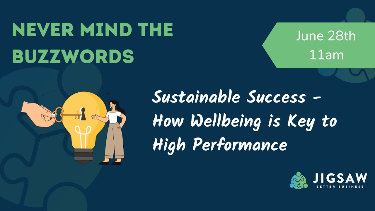 Sustainable Success- How Wellbeing is Key to High Performance (28th ...