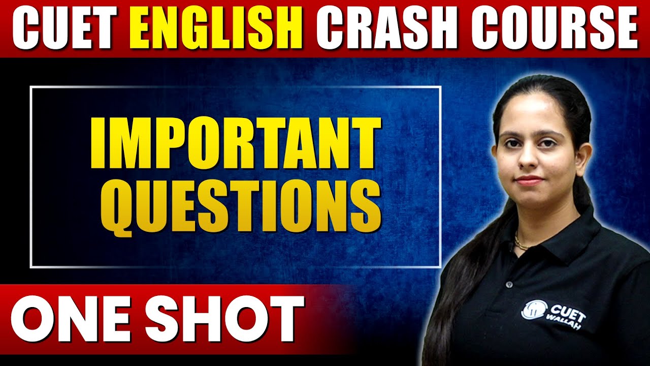 CUET 2023 | English | Important Questions | CUET UG 2023 - YouTube