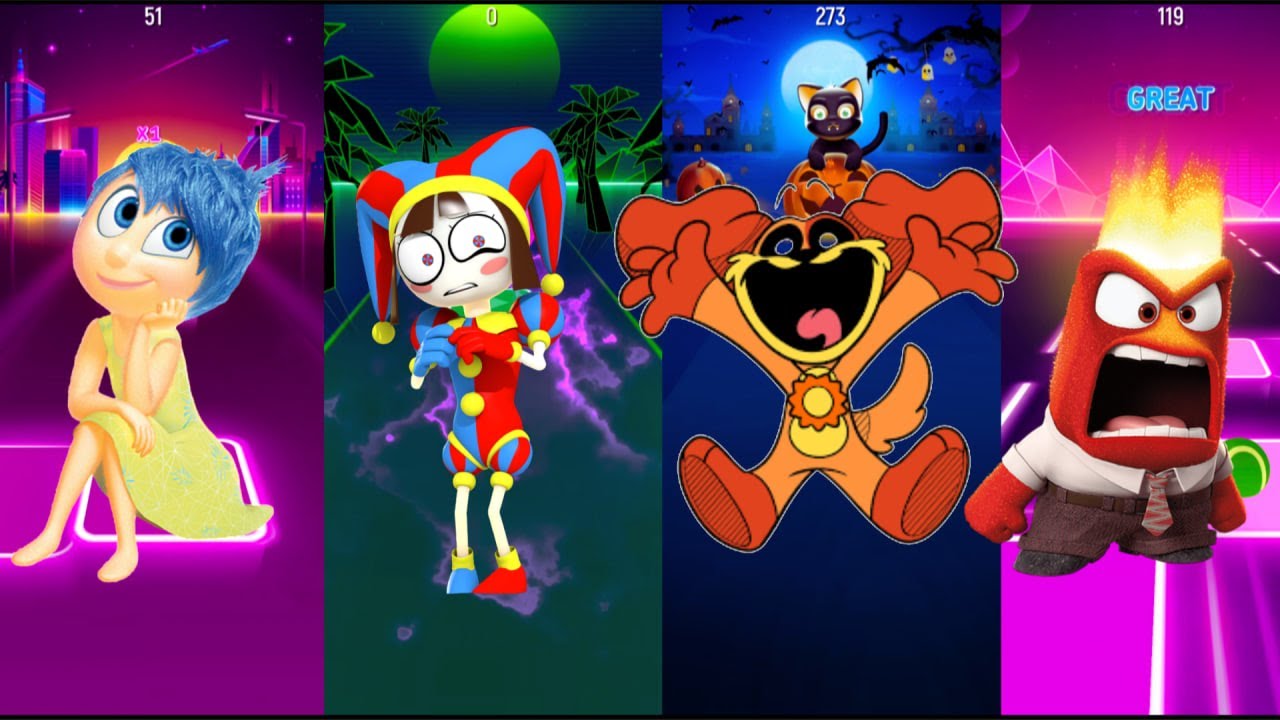 Inside Out Joy 🆚 The Amazing Digital Circus Pomni 🆚DogDay 🆚Inside Out ...