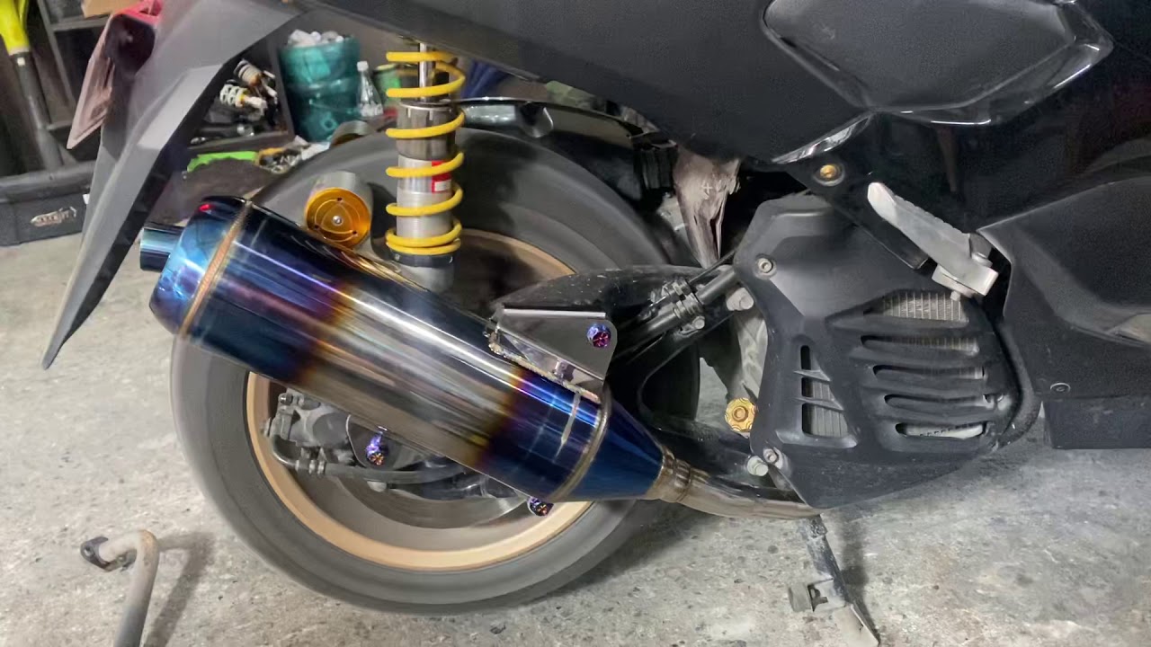 Jvt Stainless Pipe titanium Nmax "Sample" - YouTube