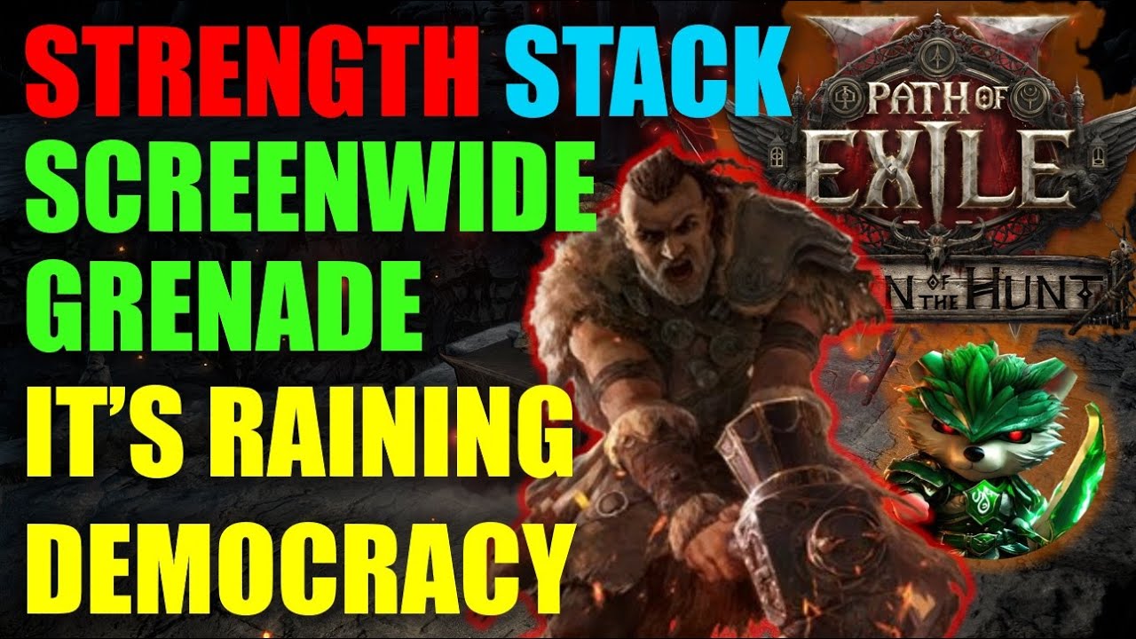 [POE2] Strength Stack Grenade Titan. Ethical Vision Build that's way ...